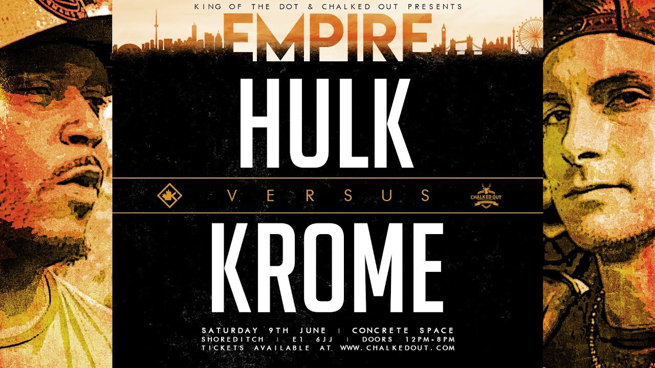 Krome vs. Hulk | KOTD: King of the Dot, Chalked Out | VerseTracker