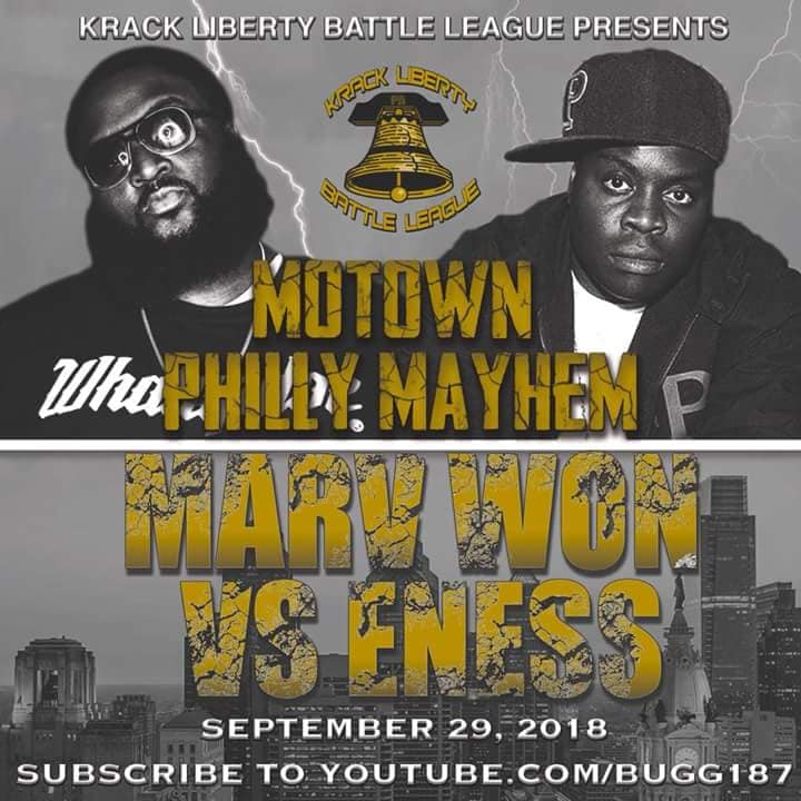 Motown Philly Mayhem - Krack Liberty Battle League | Battle Rap Event ...