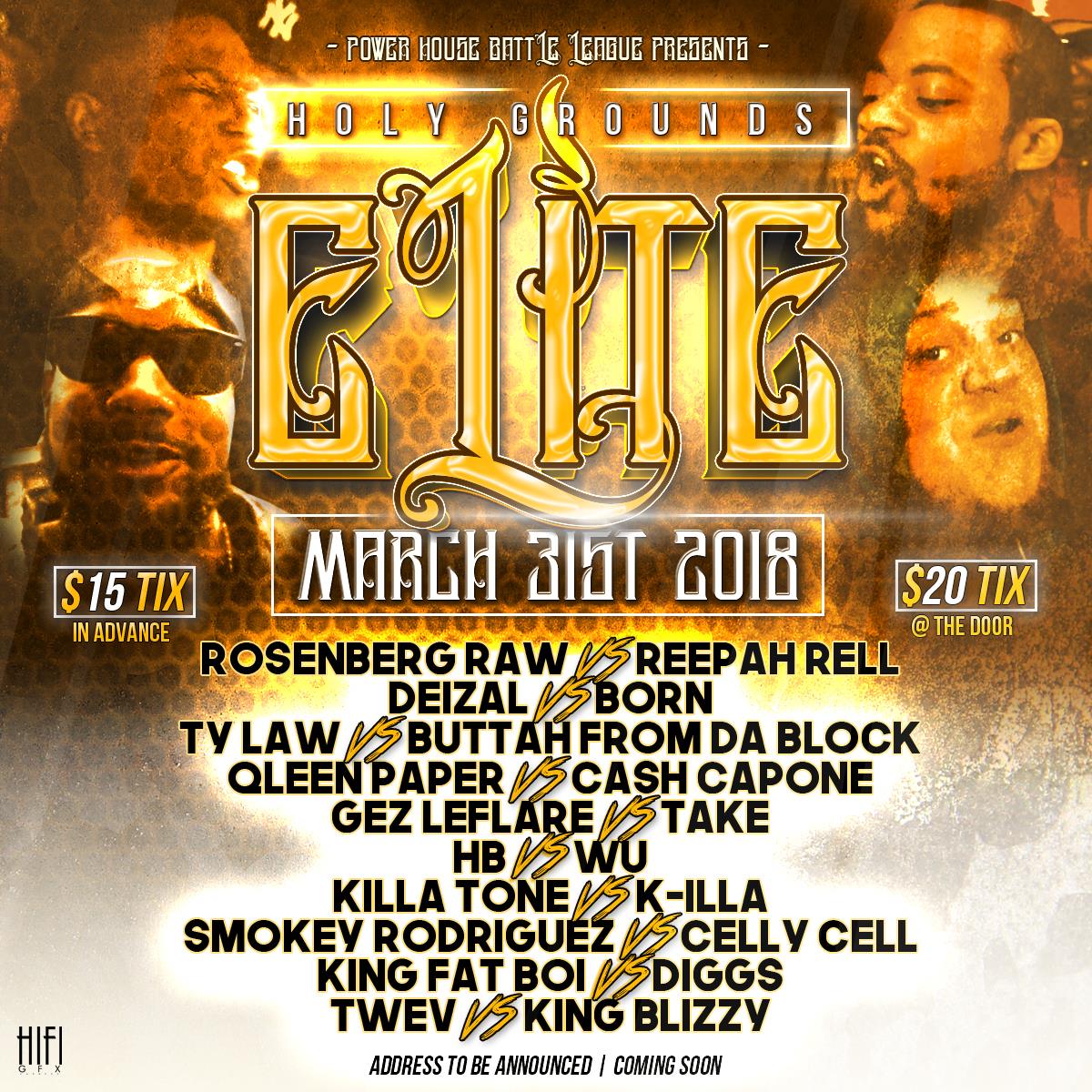 Holy Grounds Elite - Power House Battle League | Battle Rap Event ...