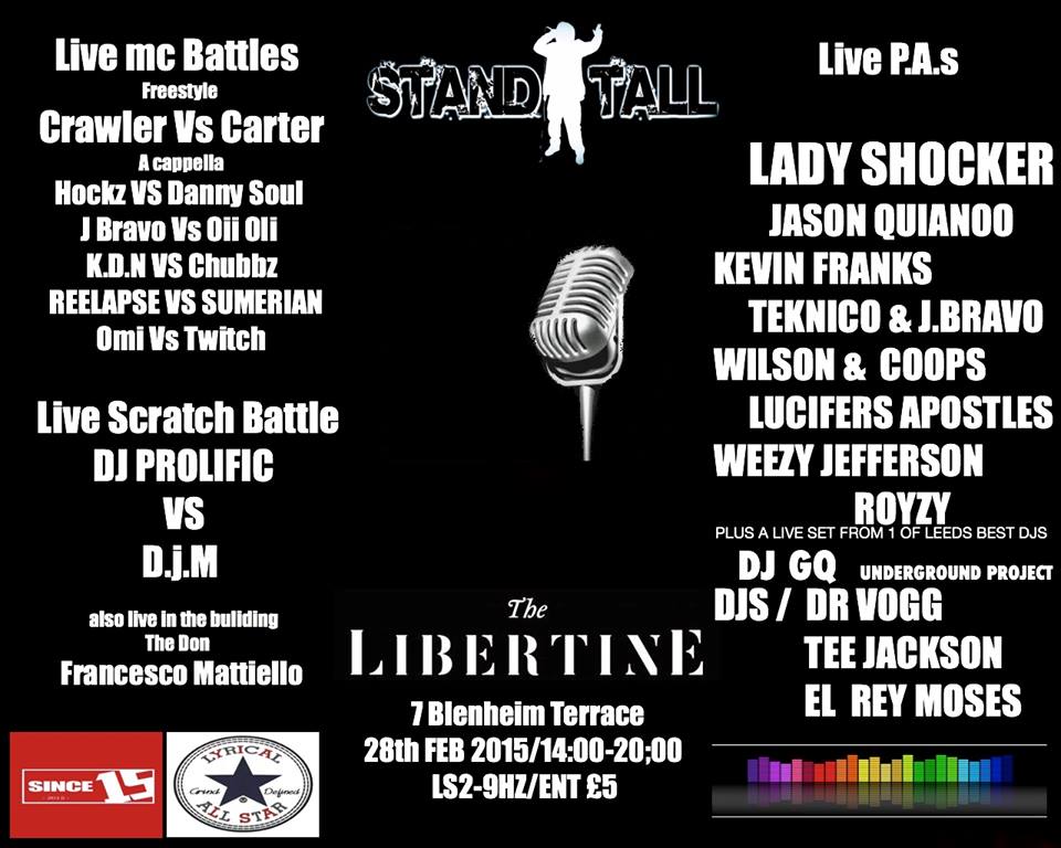 Stand Tall - February 28 2015 Event - Stand Tall | Battle Rap Event ...