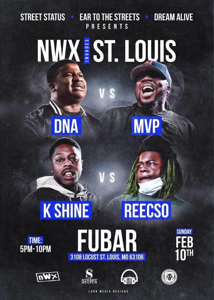 NWX Invades St. Louis - Street Status, Ear To The Streets | Battle Rap ...