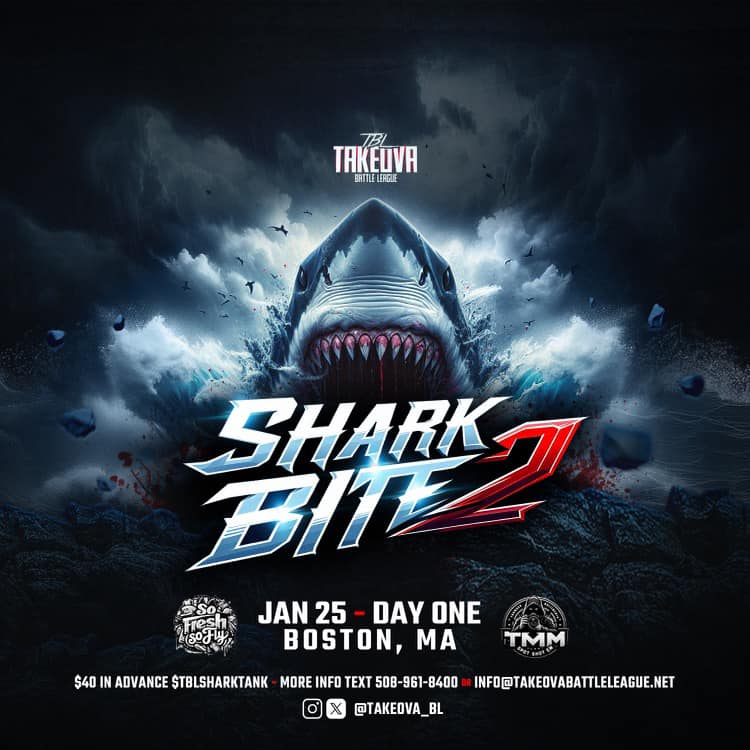 Shark Bite 2 - TakeOva Battle League | Battle Rap Event | VerseTracker