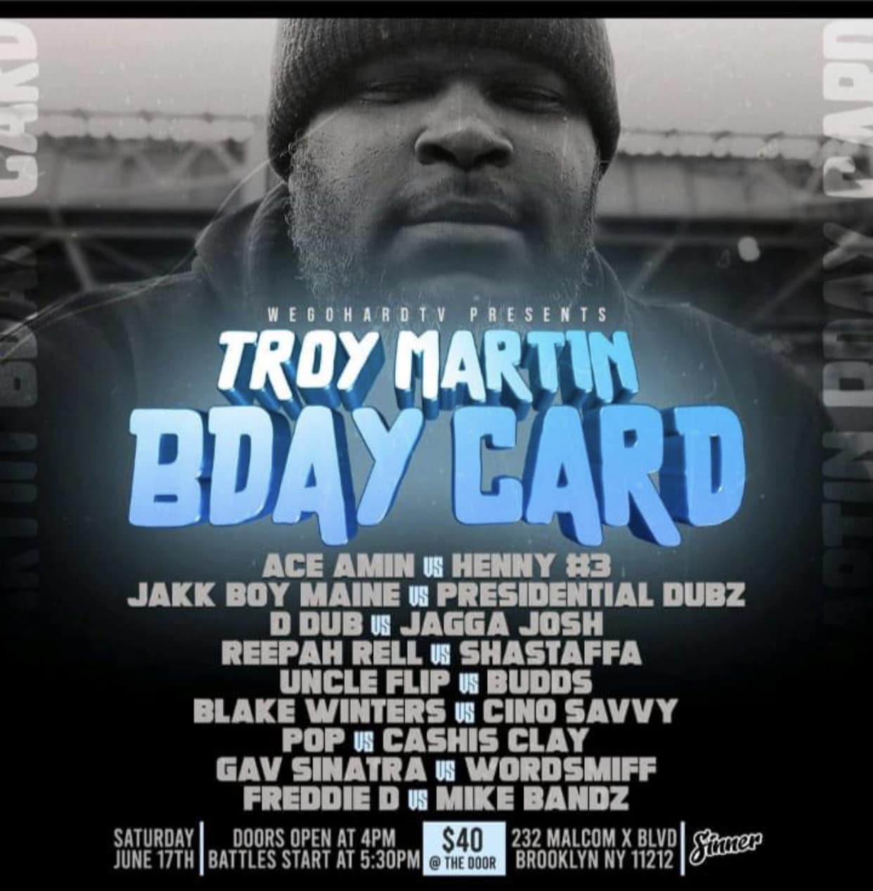 Troy Martin BDay Card 2023 - WeGoHardTV | Battle Rap Event | VerseTracker