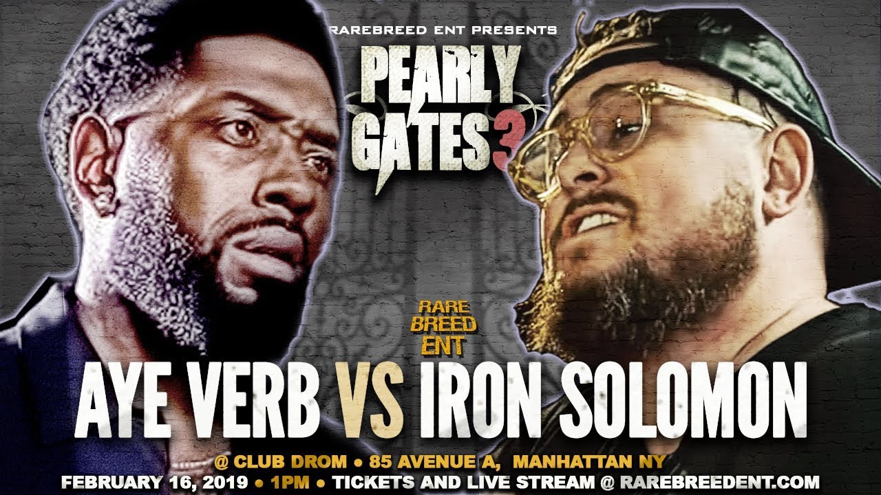Aye Verb vs. Iron Solomon Announced for Pearly Gates 3 | VerseTracker