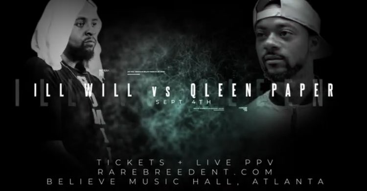 Ill Will vs. Qleen Paper Announced for RBE's Lift His Soul: Reloaded ...